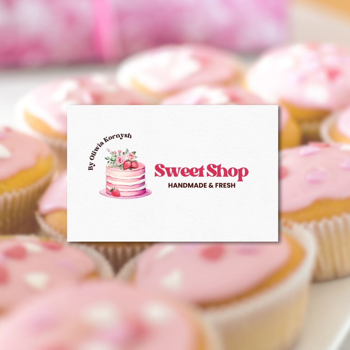 Bakery Logo Template, Baking Logo, Cake Business Logo, Cake Logo ...