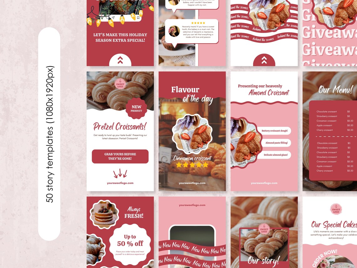102 Bakery Instagram Templates, Cafe Instagram Template, Bakery IG ...