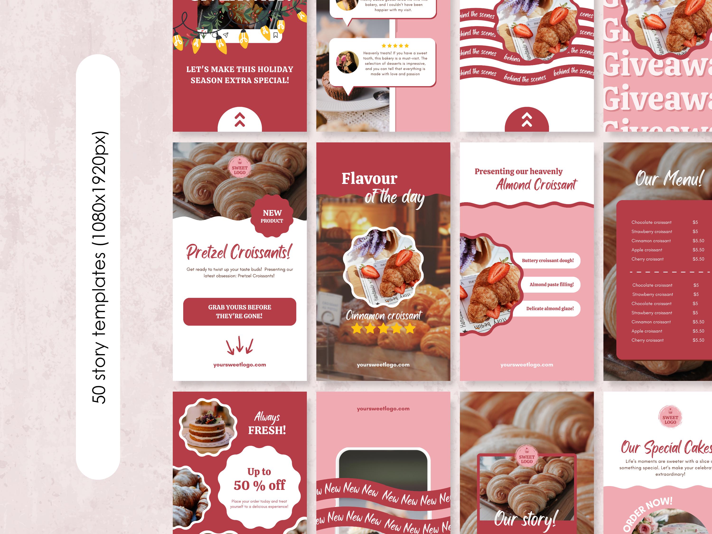 102 Bakery Instagram Templates, Cafe Instagram Template, Bakery IG ...