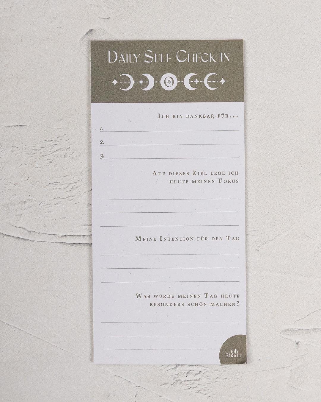 Mindfulness Block Daily Self Check-in - Daily Mindfulness Routine ...