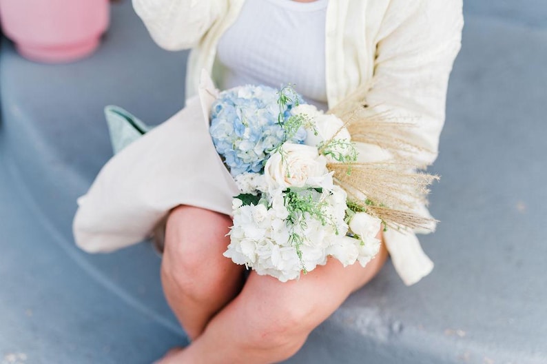 Fresh Cut Flower Tote, Lay Flat Flower Carrier With Pocket, Canvas Bag ...