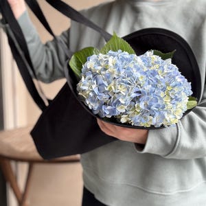 Fresh Cut Flower Tote, Lay Flat Flower Carrier With Pocket, Canvas Bag ...