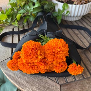 Fresh Cut Flower Tote, Lay Flat Flower Carrier With Pocket, Canvas Bag ...