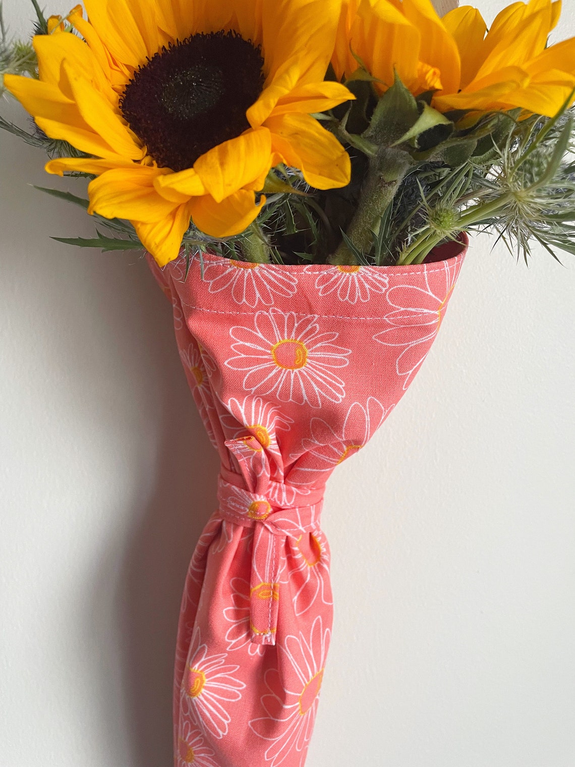 Handmade Flower Satchel, Bouquet Carrier Wraps, Floral Tote Bag ...