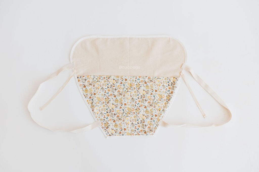 Fresh Cut Flower Tote, Lay Flat Flower Carrier With Pocket, Canvas Bag ...