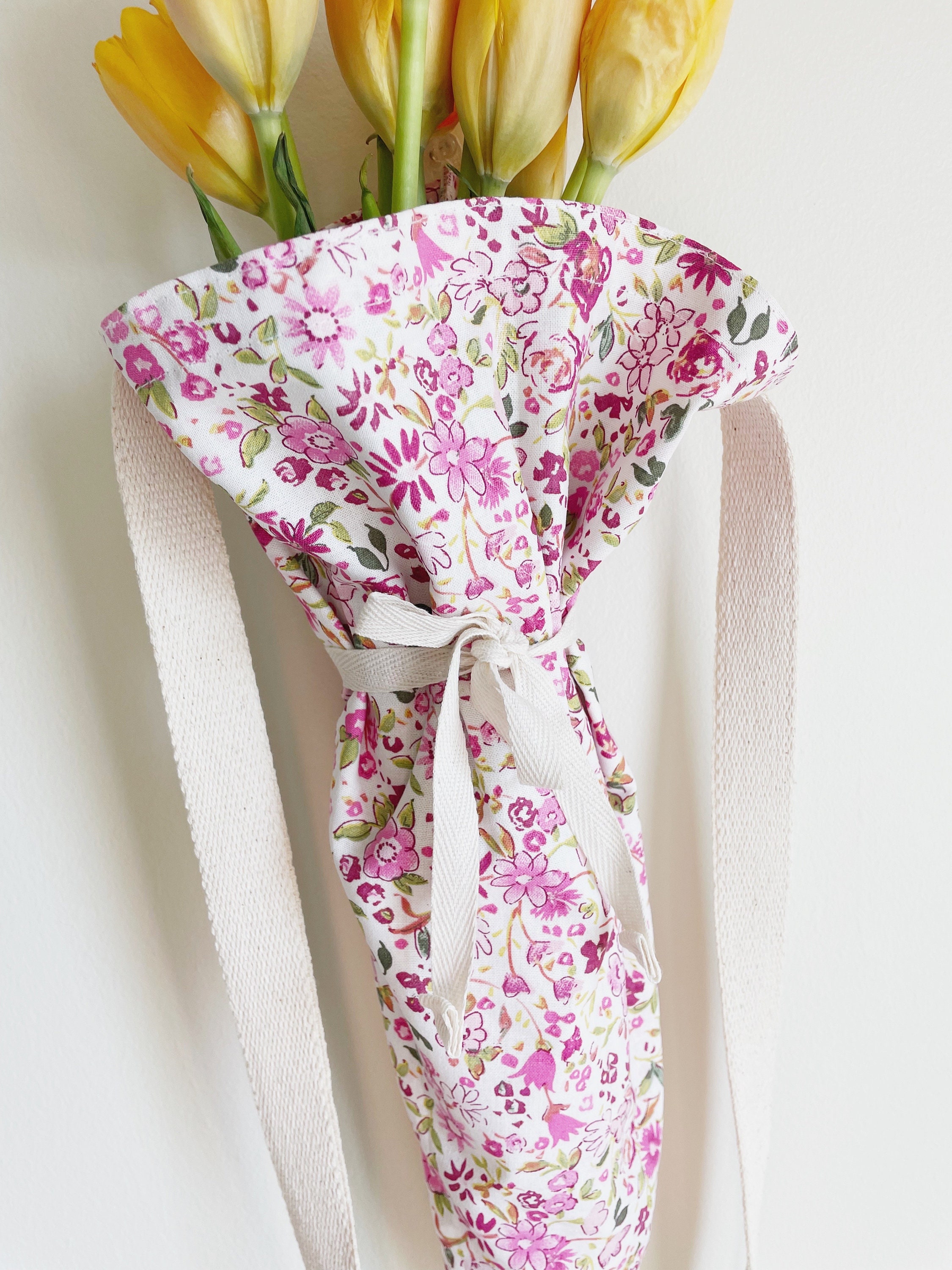 Flower Satchel, Bouquet Carrier Wrap, Florist Flower Tote Bag, Reusable ...