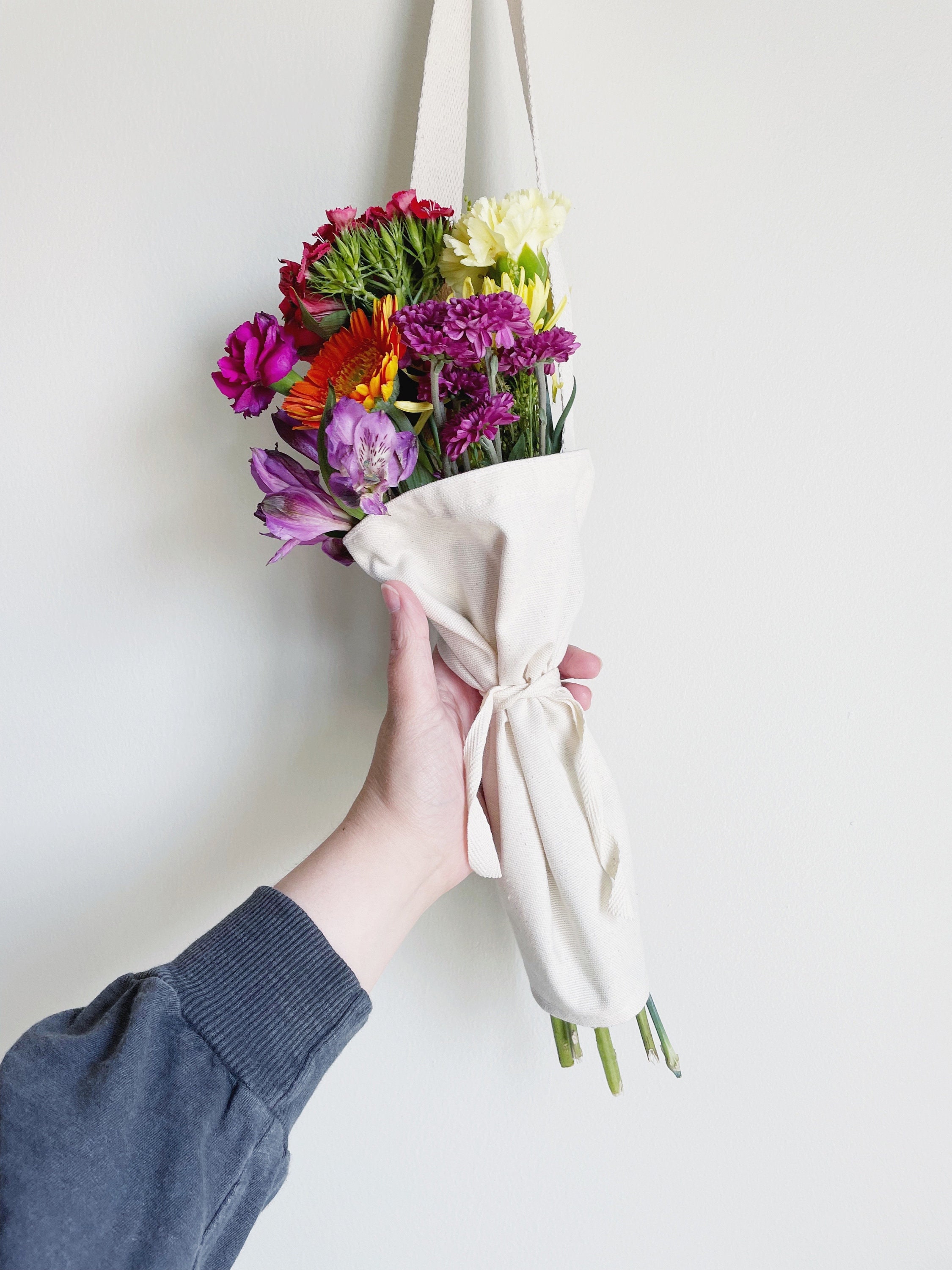 Flower Tote Bag, Bouquet Sleeve Gift Bag, Florist Supplies, Fresh Cut ...