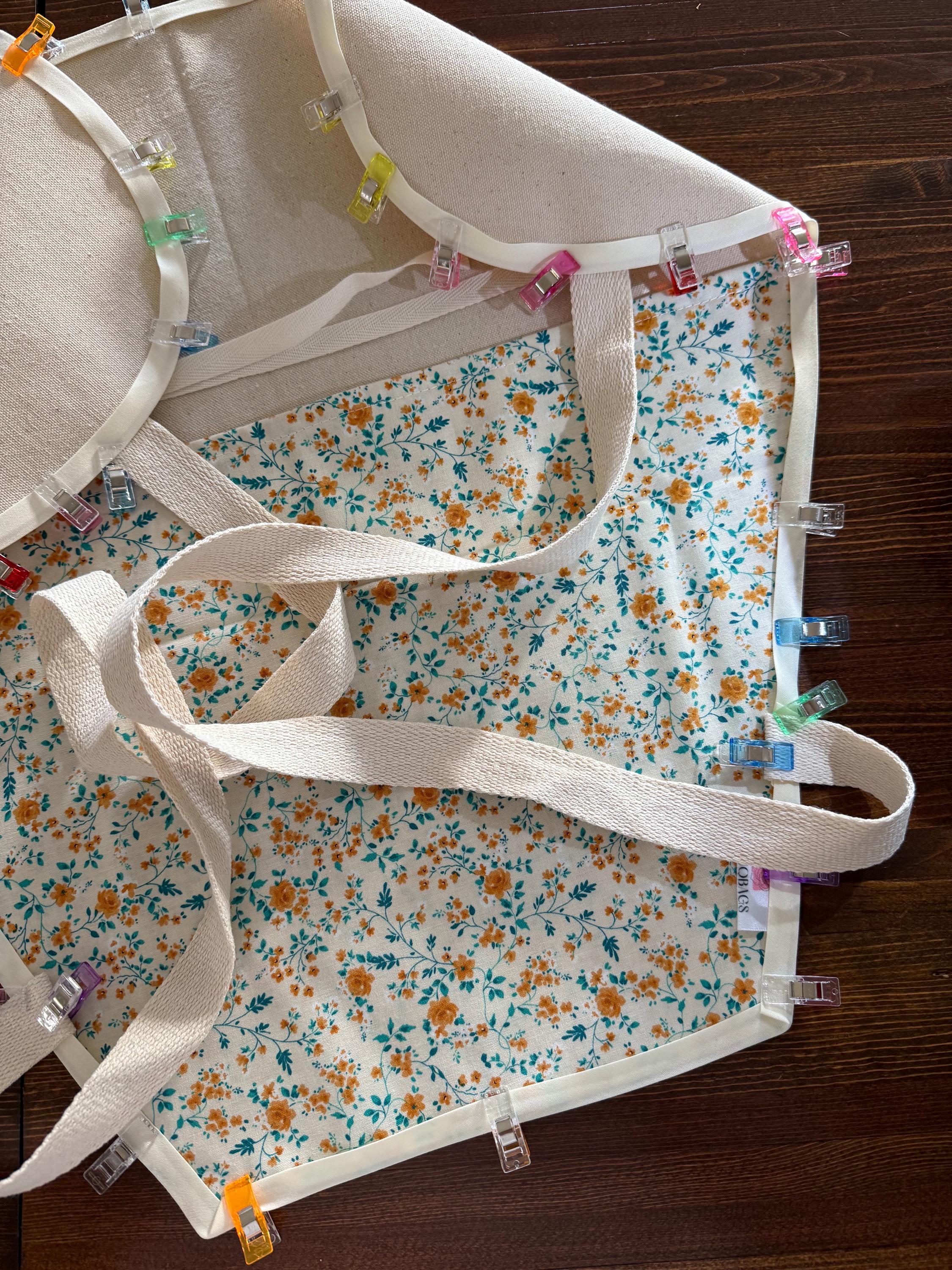 Fresh Cut Flower Tote, Lay Flat Flower Carrier With Pocket, Canvas Bag ...