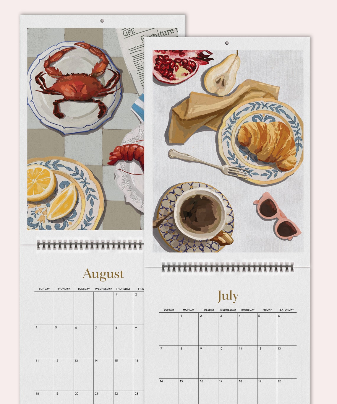 2024-2025 Gallery Planner, Monthly Calendar, Art Calendar, Abstract ...