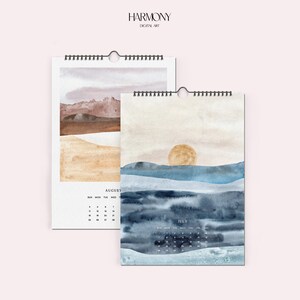 2025 Watercolor Landscapes Calendar, Wall Calendar 2025, Landscape ...