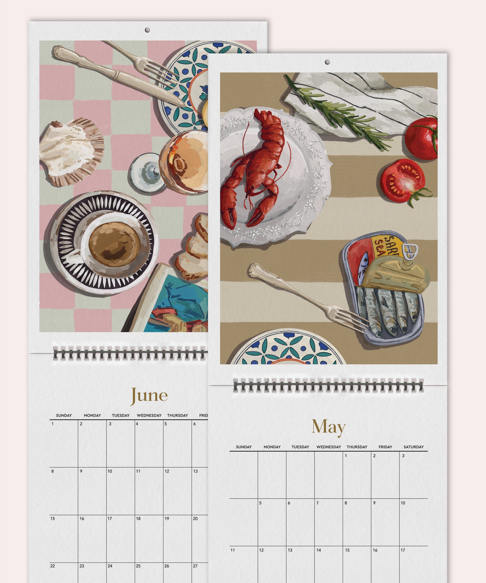 2024-2025 Gallery Planner, Monthly Calendar, Art Calendar, Abstract ...