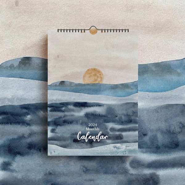 Watercolor Calendar - Etsy