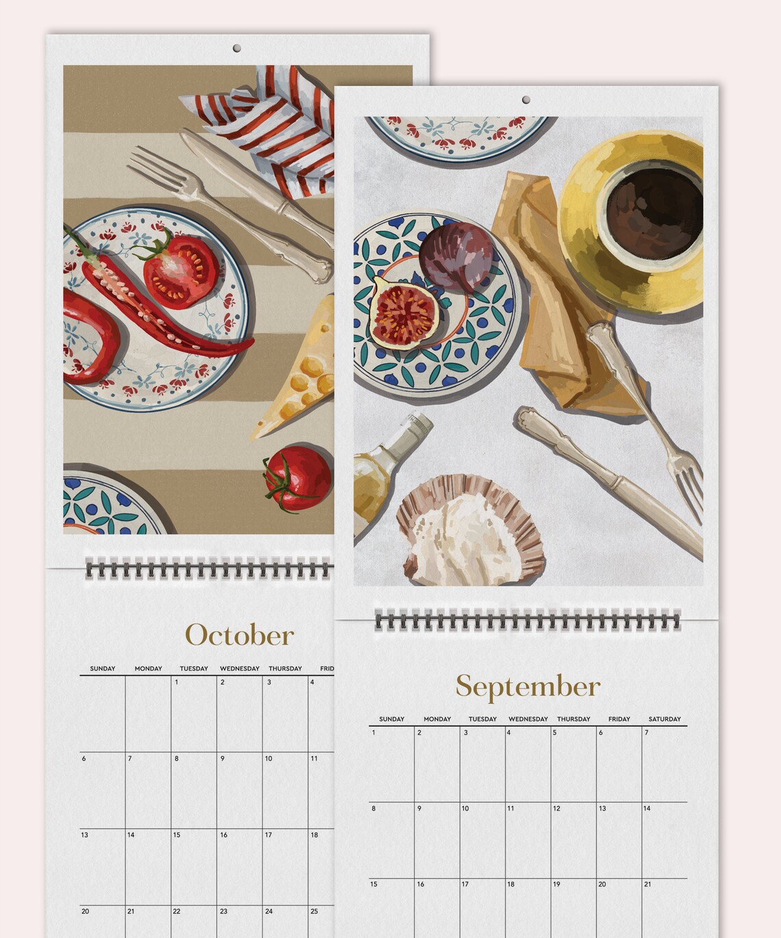 2024-2025 Gallery Planner, Monthly Calendar, Art Calendar, Abstract ...