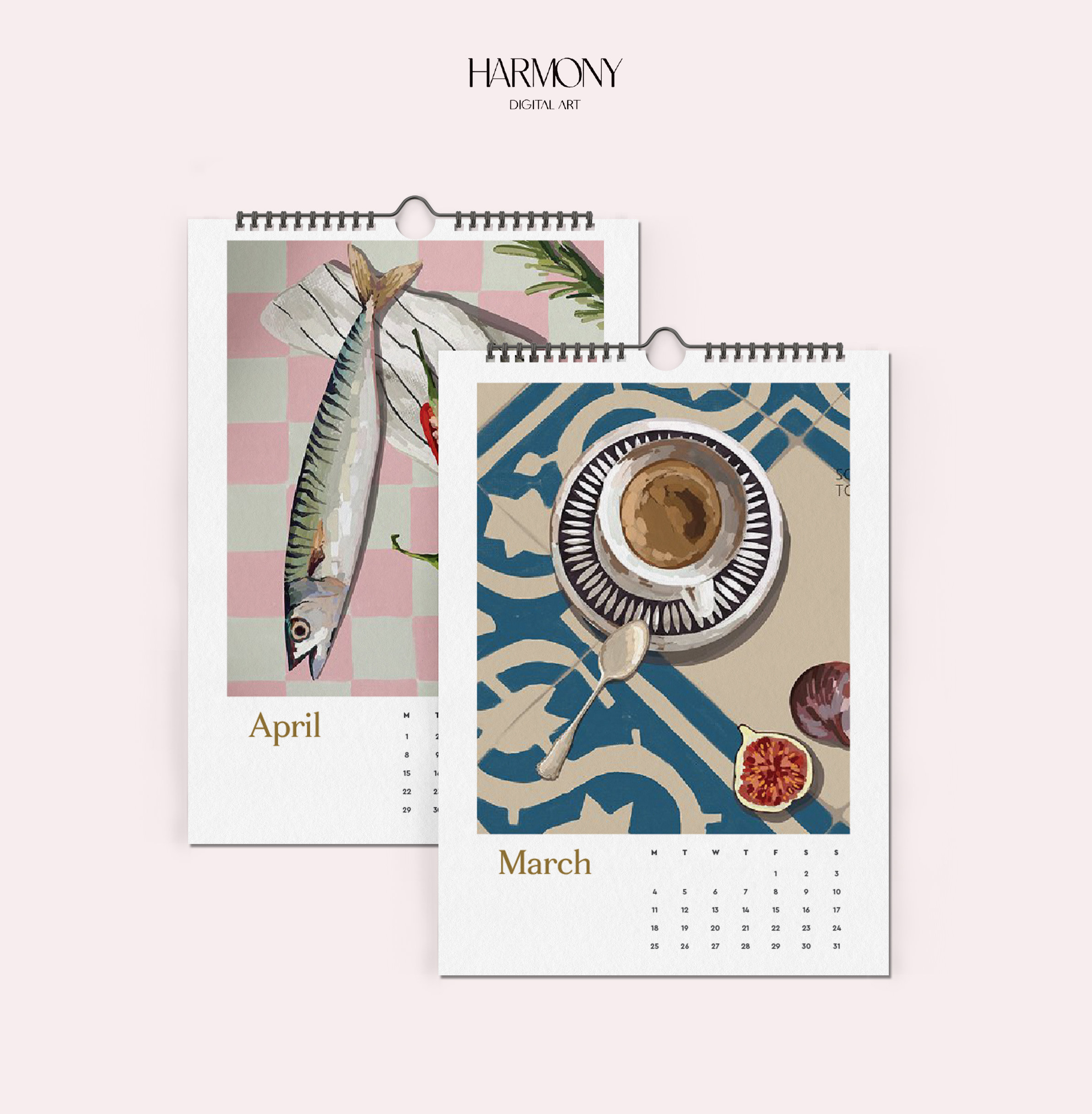 2025 Gallery Calendar, Monthly Calendar, Art Calendar, Abstract Organic ...