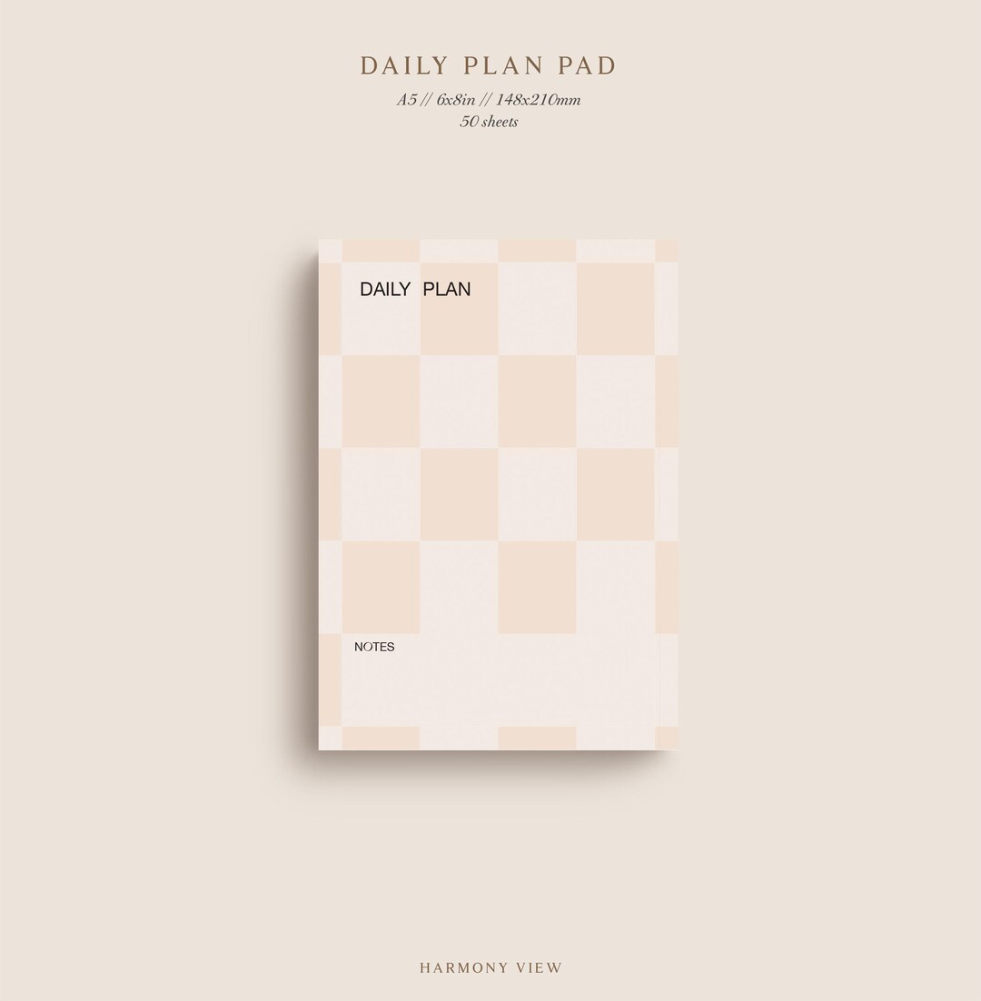 A5 Chess Daily Planner Notepad, Chess Daily Desk Notepad, A5 Planner ...