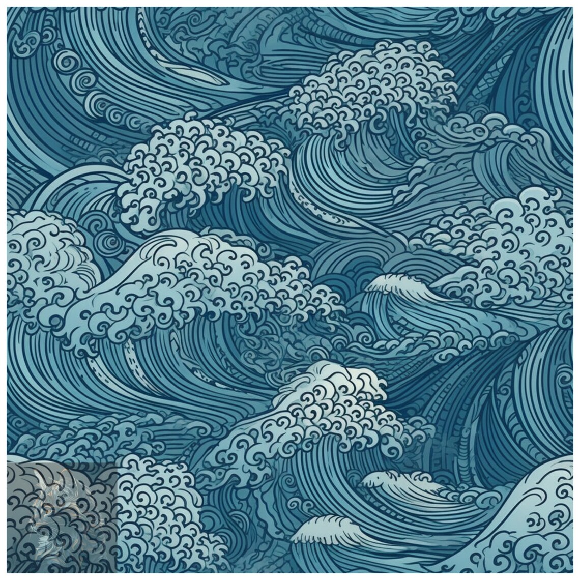 Digital Download - Ocean Waves Patterns - Etsy