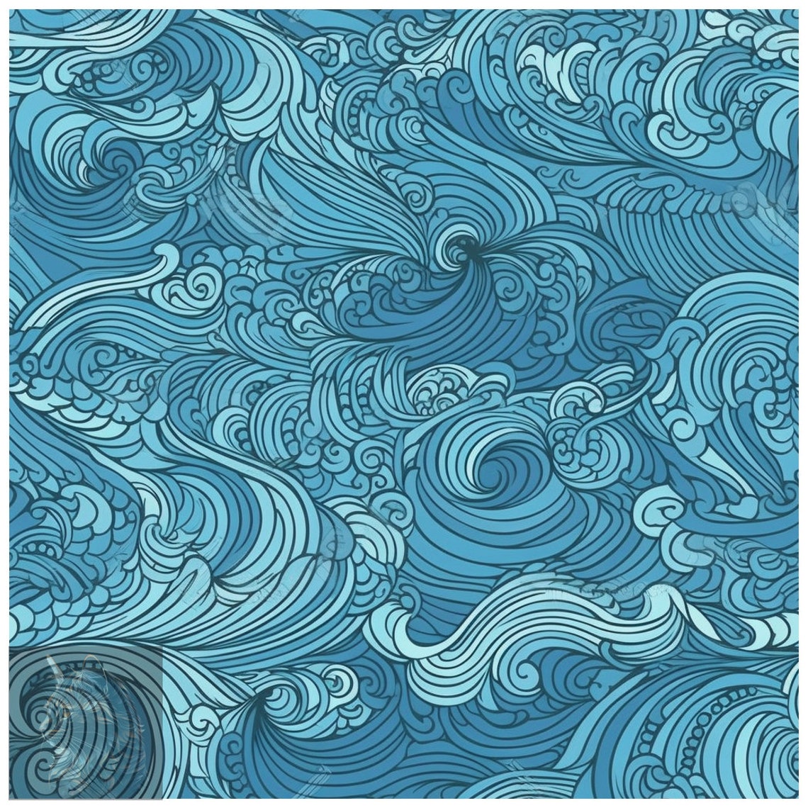 Digital Download - Ocean Waves Patterns - Etsy