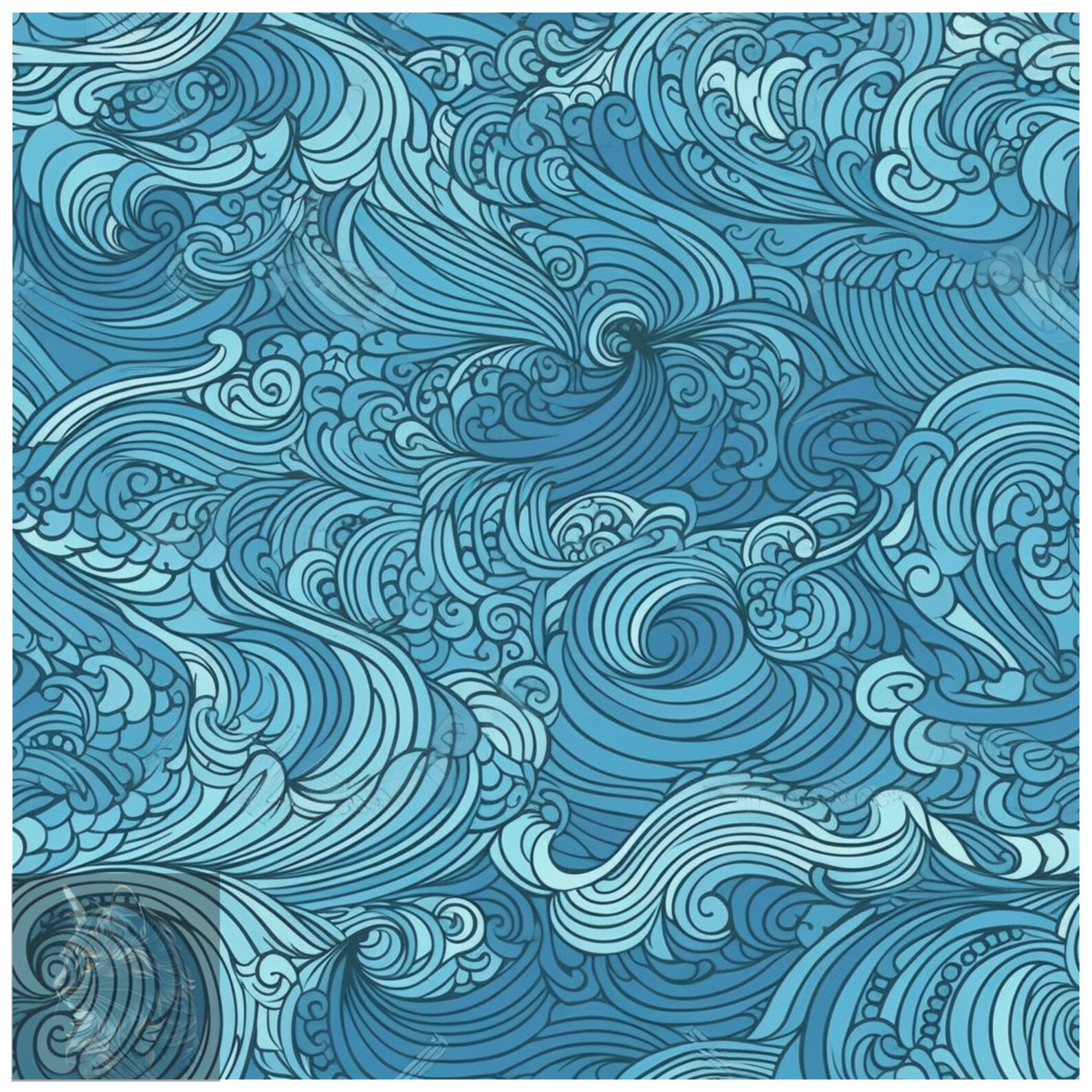 Digital Download Ocean Waves Patterns - Etsy