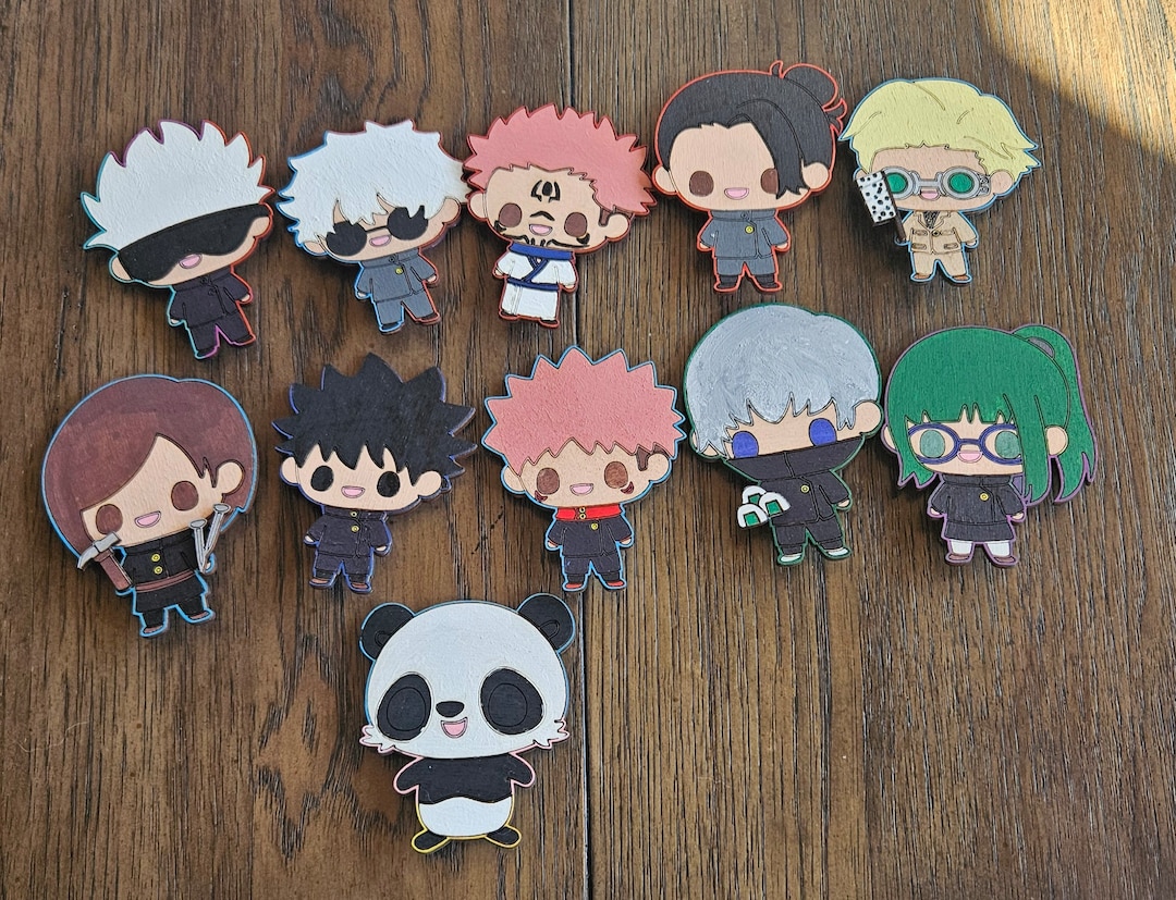 Curse Slayer | Anime | Magnets | Hand Painted | JJK | Character Magnent ...