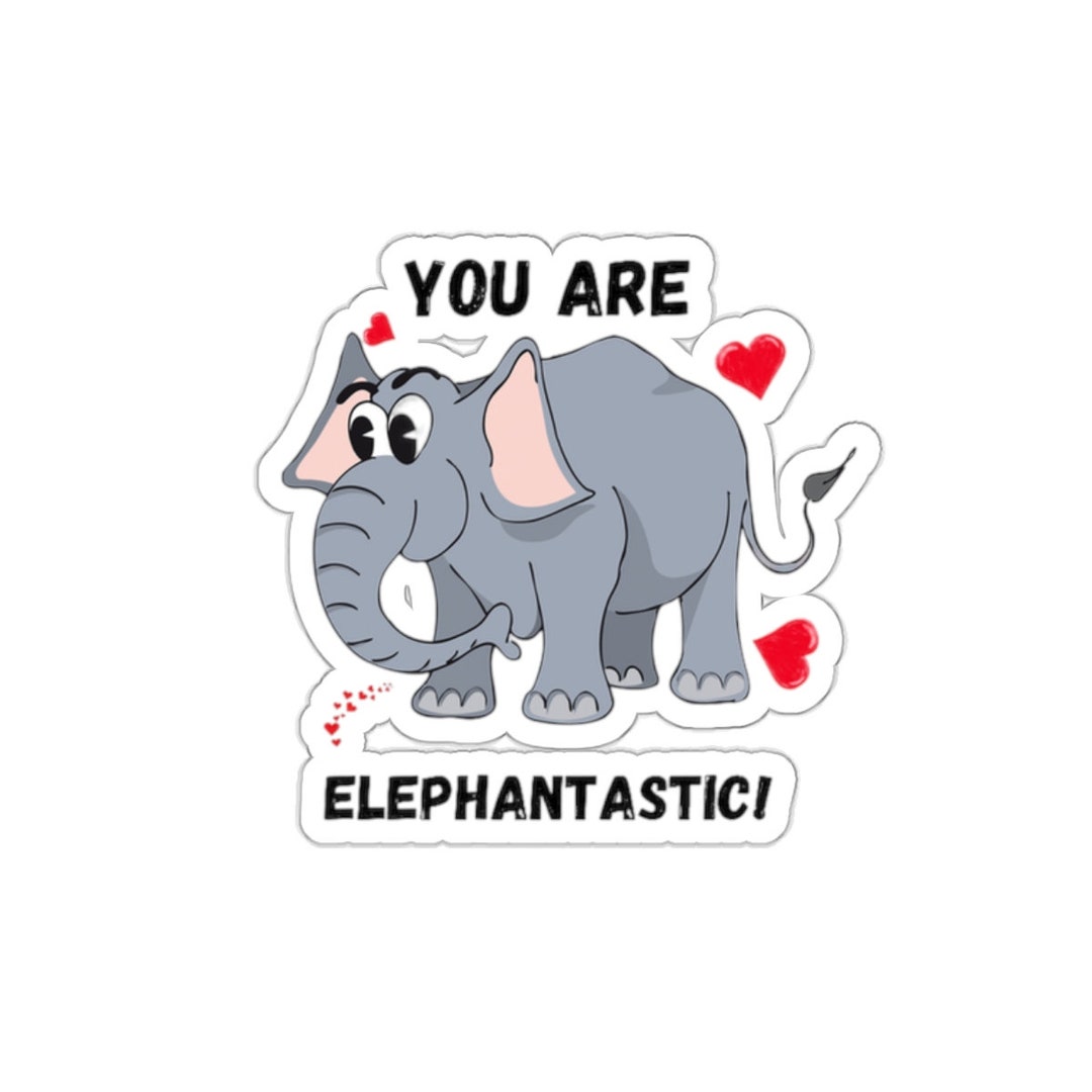 Elephantastic Sticker, Stickerfun, Love Stickers, Stickerlive, Elephant ...