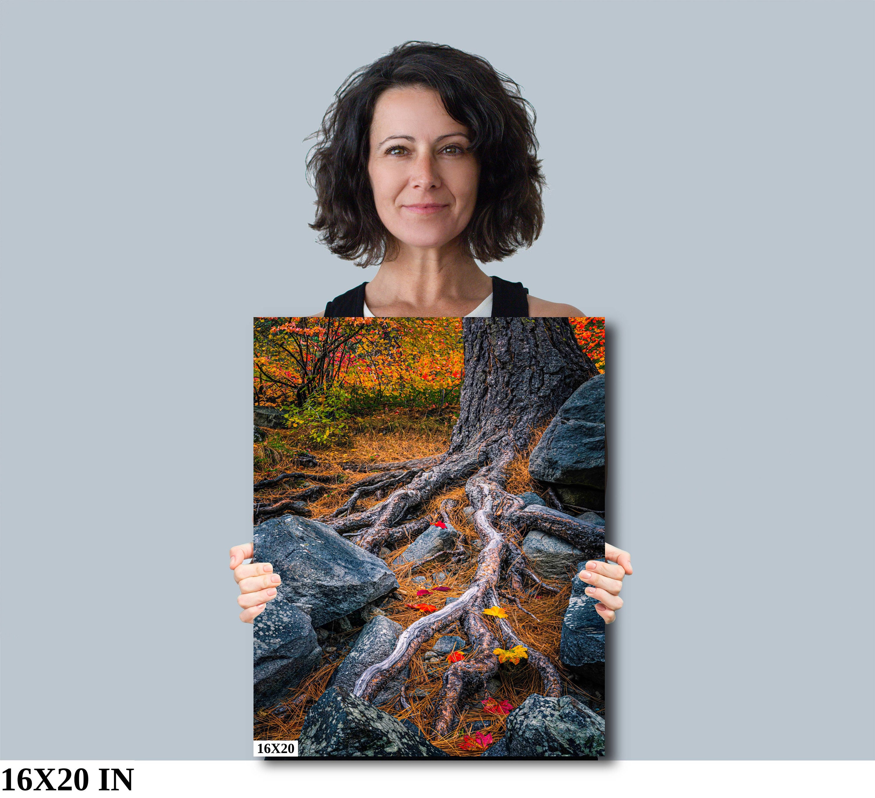 Tree With Roots Wall Art Office Wall Decor Work From Home Spa Wall ...