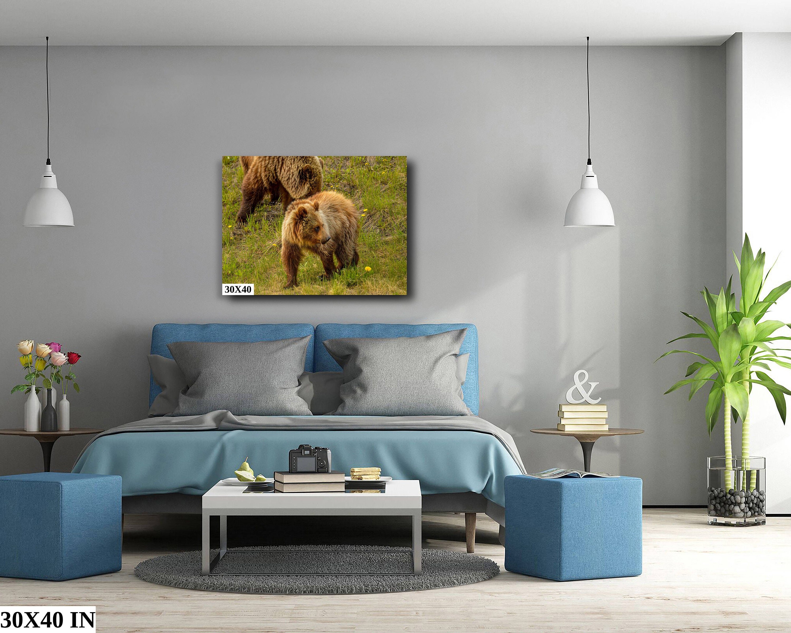 Grizzly Bear Photo Bear Cub Wall Art Wildlife Photo Print Fathers Day ...