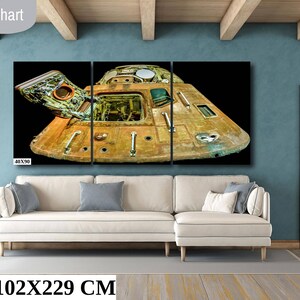 Apollo 11 Command Module Spacecraft Wall Art Space Enthusiast Gift Moon ...