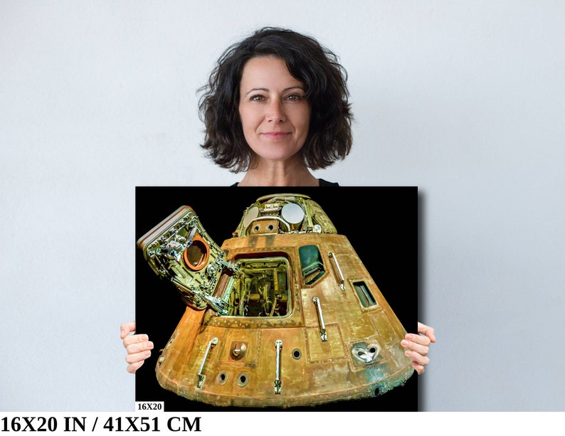 Apollo 11 Command Module Spacecraft Wall Art Space Enthusiast Gift Moon ...
