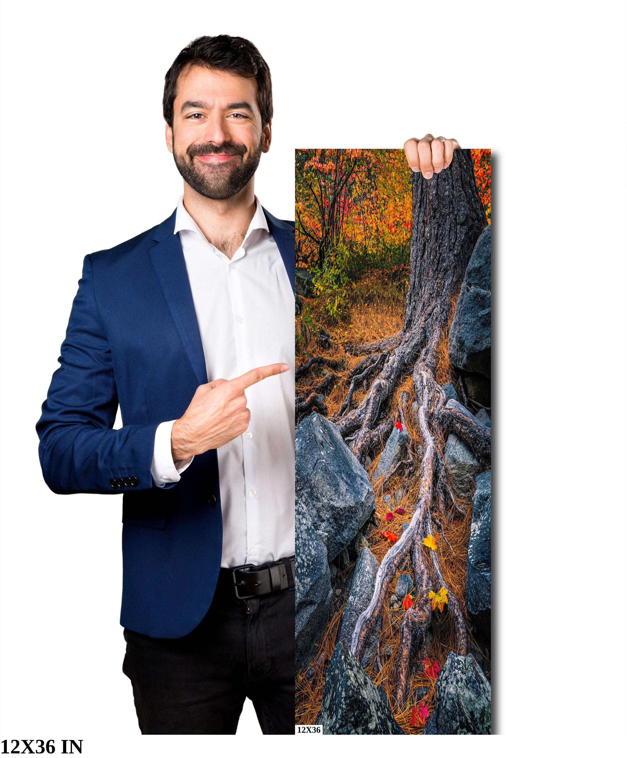 Tree With Roots Wall Art Office Wall Decor Work From Home Spa Wall ...