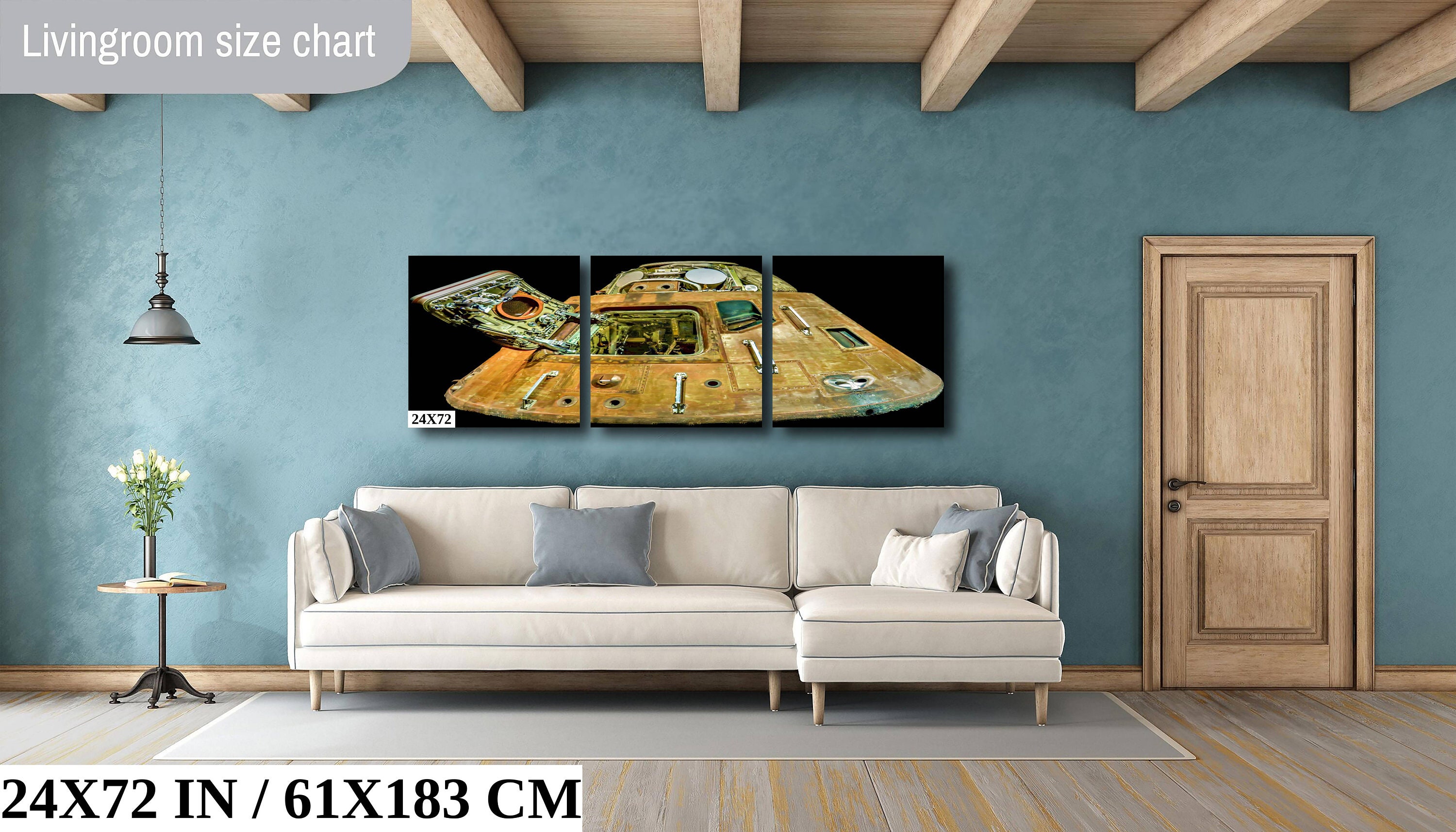 Apollo 11 Command Module Spacecraft Wall Art Space Enthusiast Gift Moon ...
