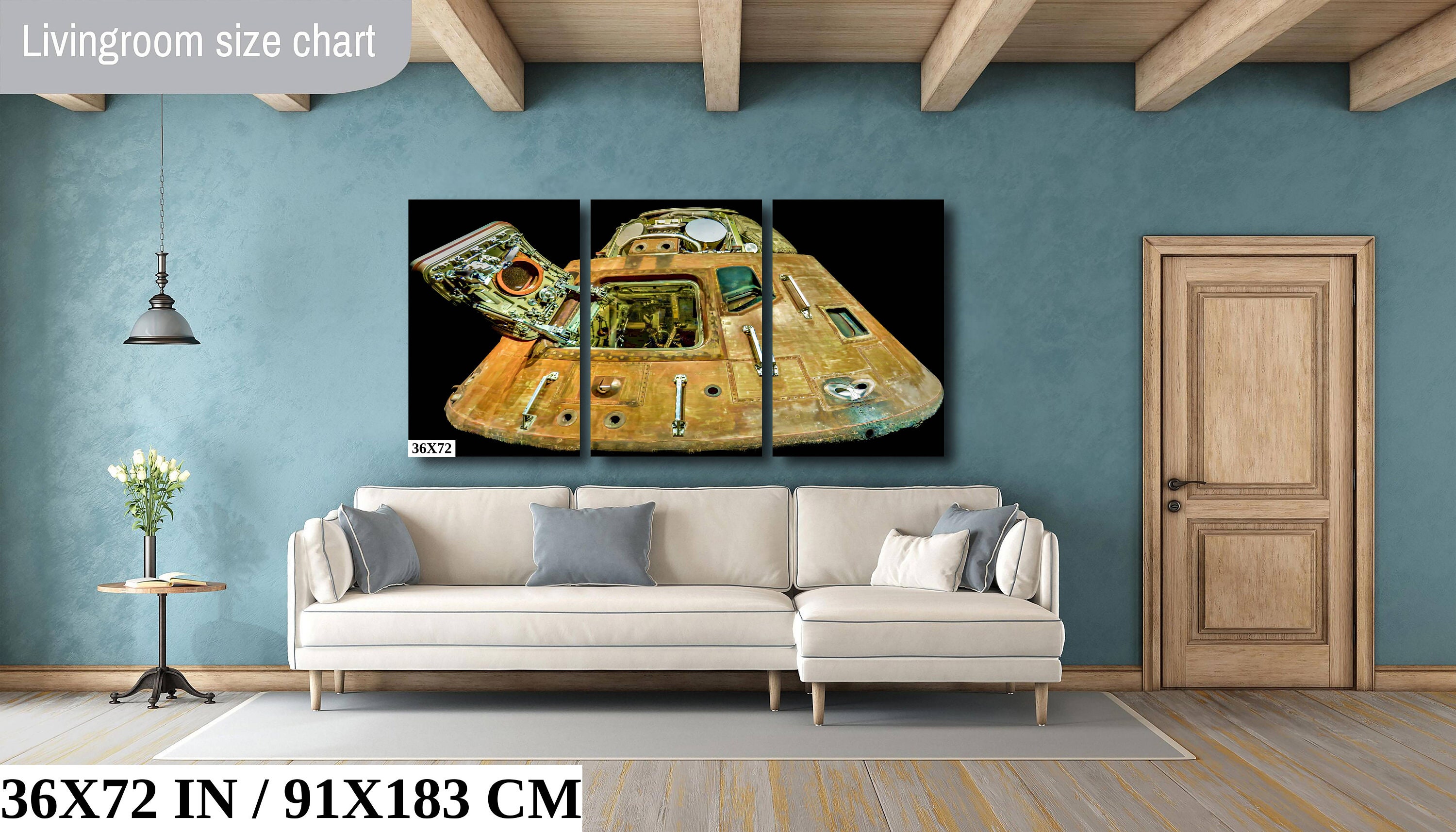 Apollo 11 Command Module Spacecraft Wall Art Space Enthusiast - Etsy