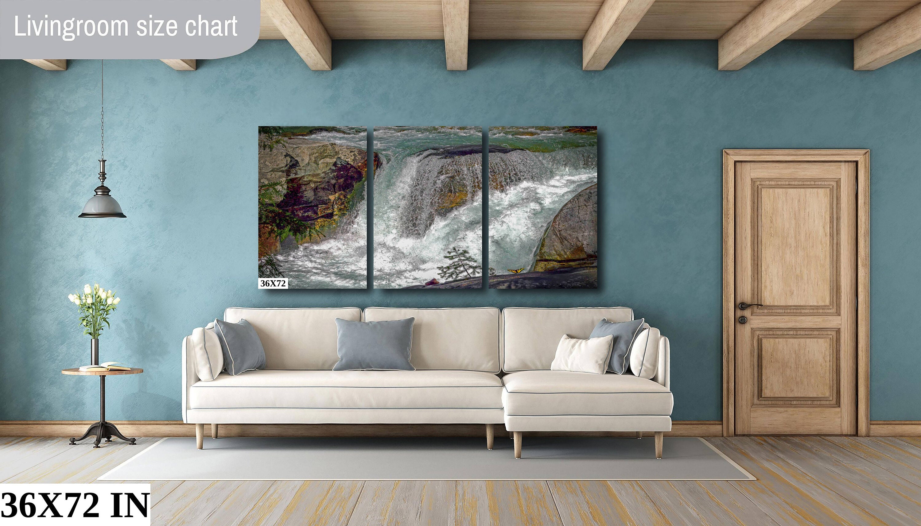 Entiat River Waterfall Wall Art Nature Inspired Decor Fathers Day Gift ...