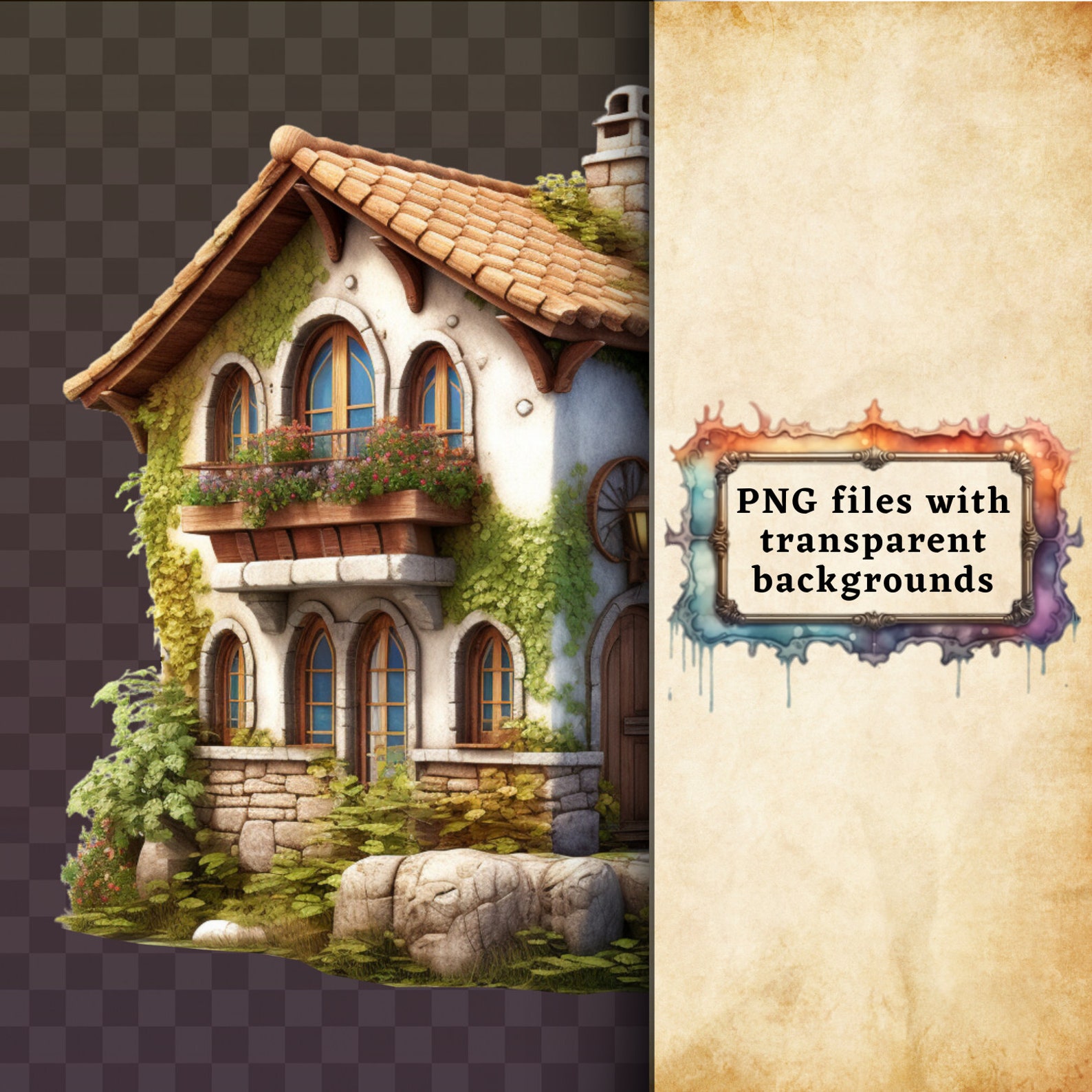 Ancient Roman Villa Clipart Bundle: PNG & SVG Roman Villa Clipart ...