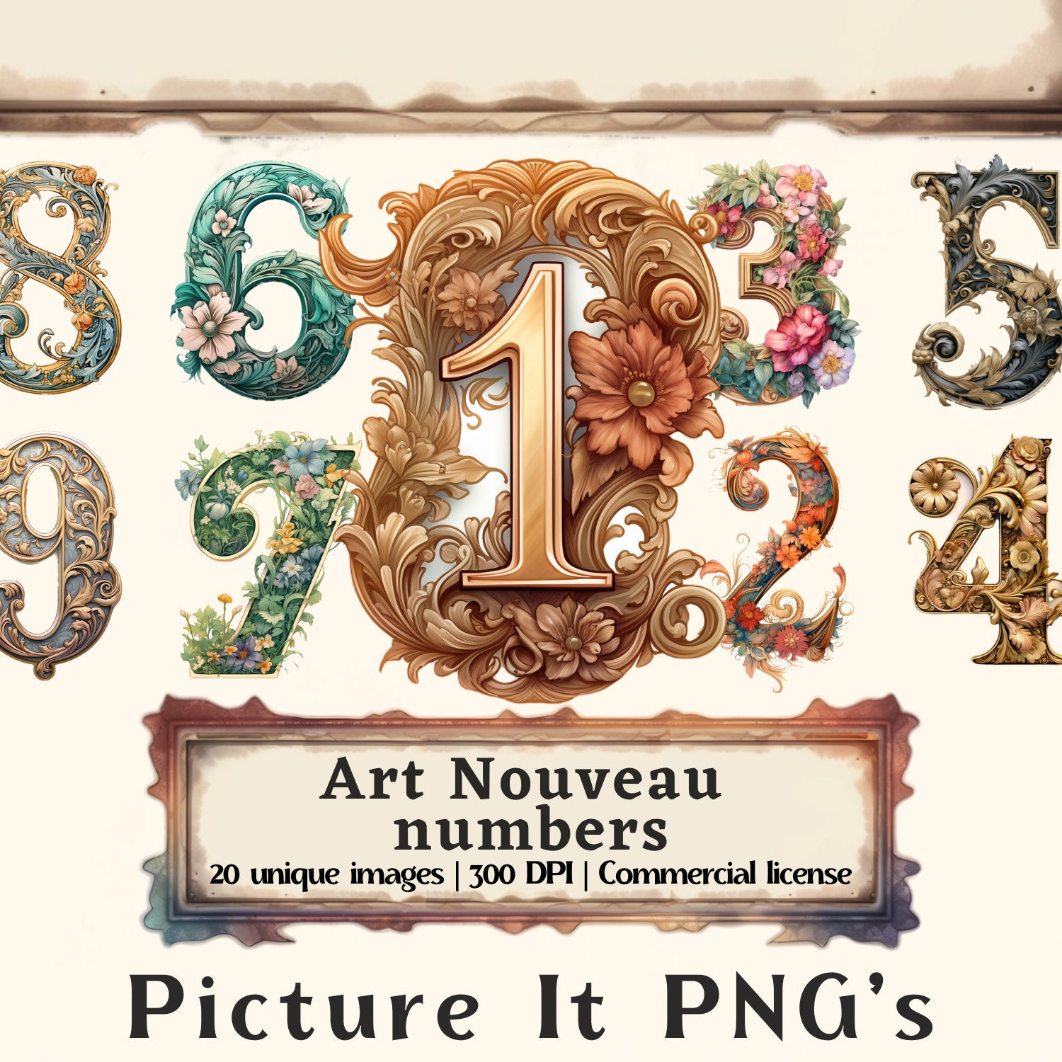 Art Nouveau Numbers