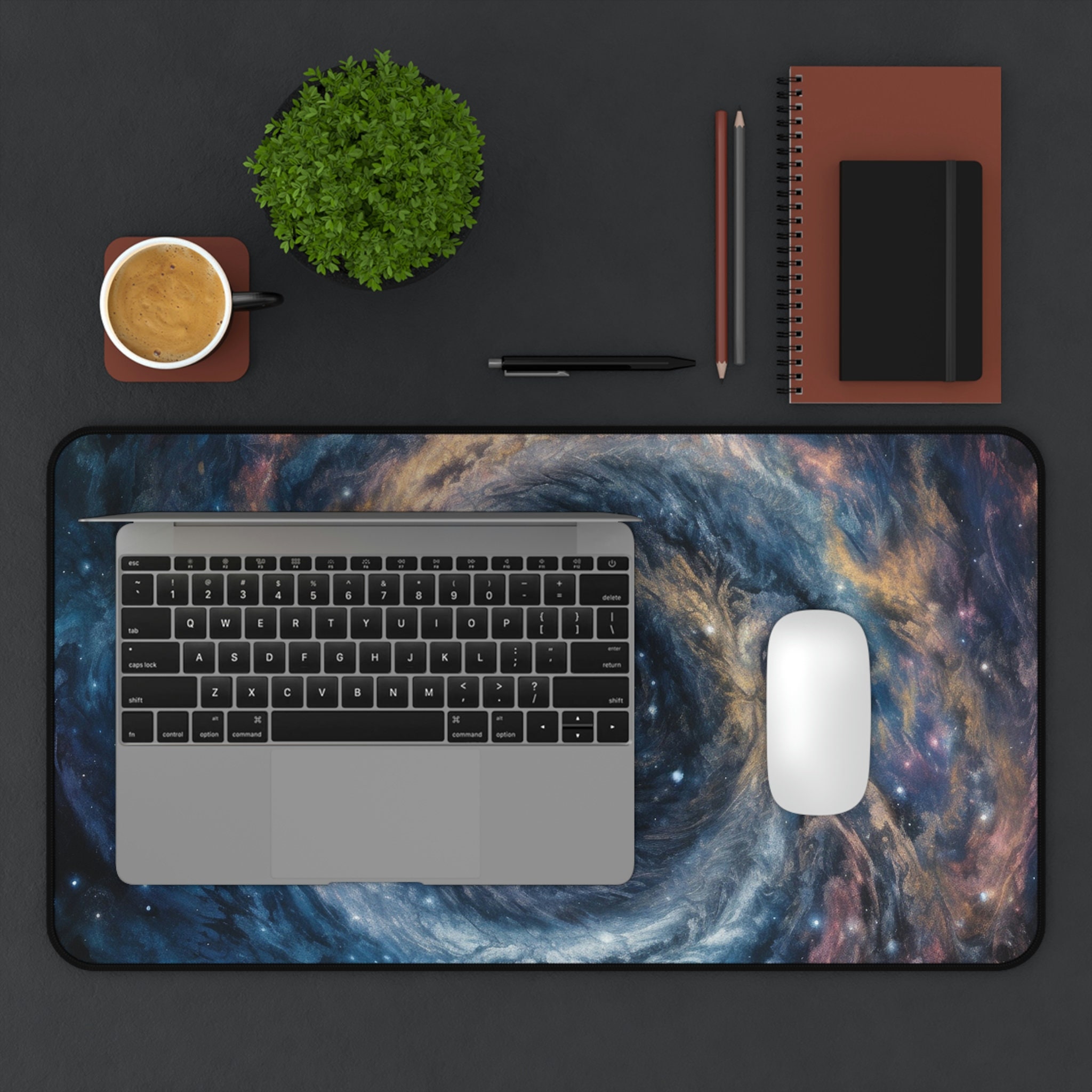 Space Desk Mat, Space Galaxy Desk Mat, Extend Gaming Mouse Pad, Desk ...