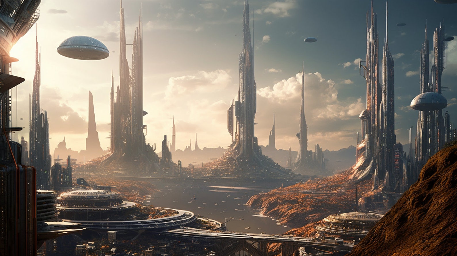 Futuristic City Zoom or Teams Background, Futuristic City Zoom/teams ...