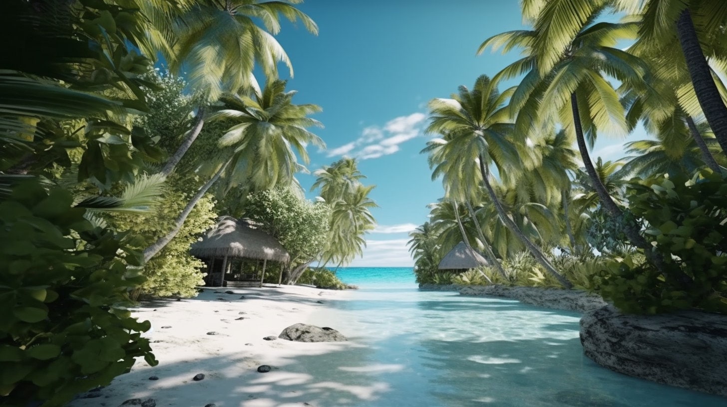 Island Oasis Zoom or Teams Background, Oasis Zoom/teams Background - Etsy