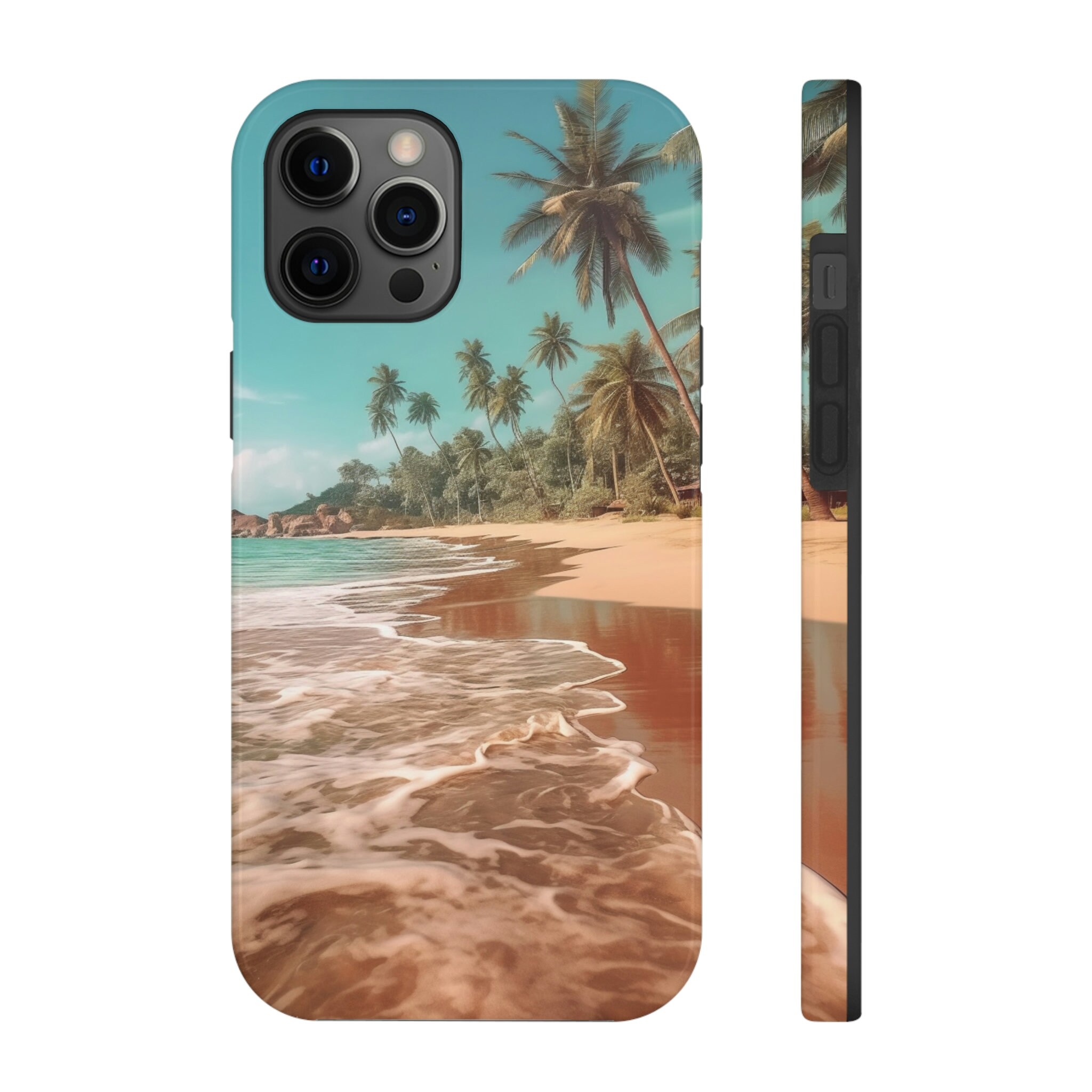 Sandy Beach, Palm Tree Phone Case, Sunset Phone Case ,phone Case, 12 ...