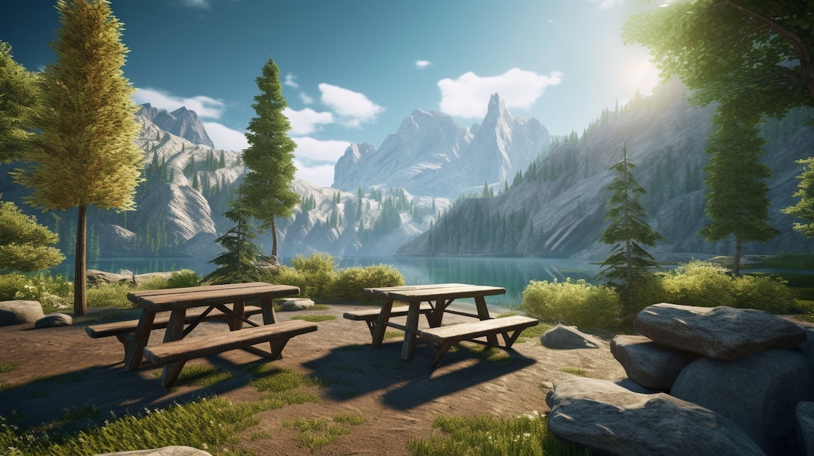 Forest Background and Scenic Zoom/teams Background Scenic Mountain View ...