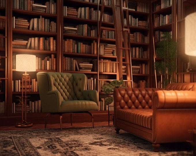 Zoom/teams Background Bookshelf Library Filled With Books - Etsy Canada