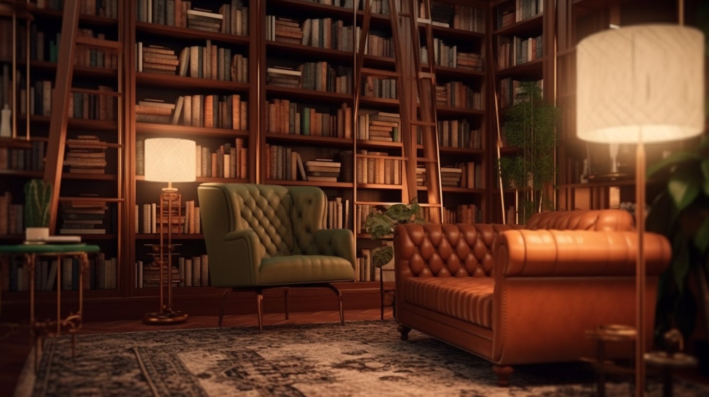 Zoom/teams Background Bookshelf Library Filled With Books - Etsy