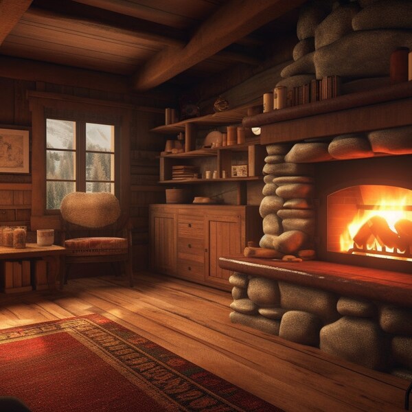 Rustic Zoom Background - Etsy