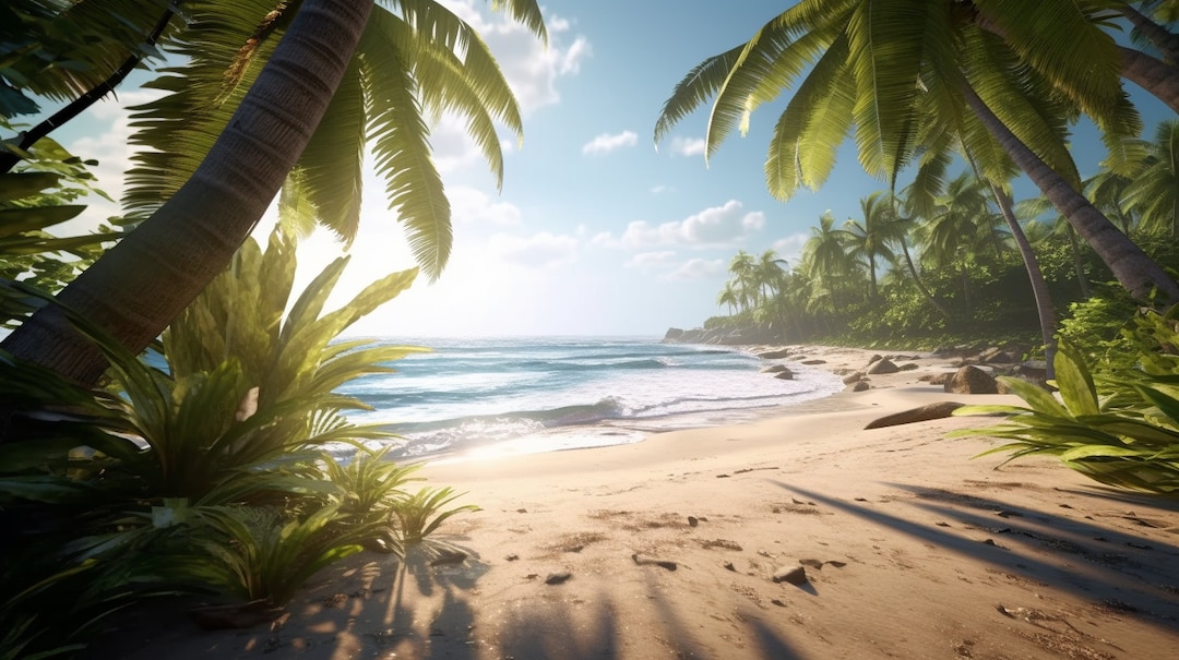 Island Oasis Zoom or Teams Background, Oasis Zoom/teams Background - Etsy