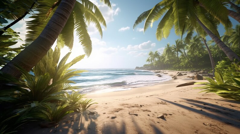 Island Oasis Zoom or Teams Background, Oasis Zoom/teams Background - Etsy