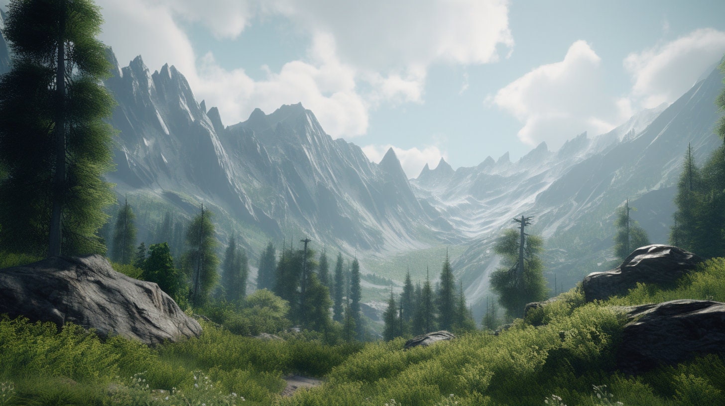 Forest Background and Scenic Zoom/teams Background Scenic Mountain View ...