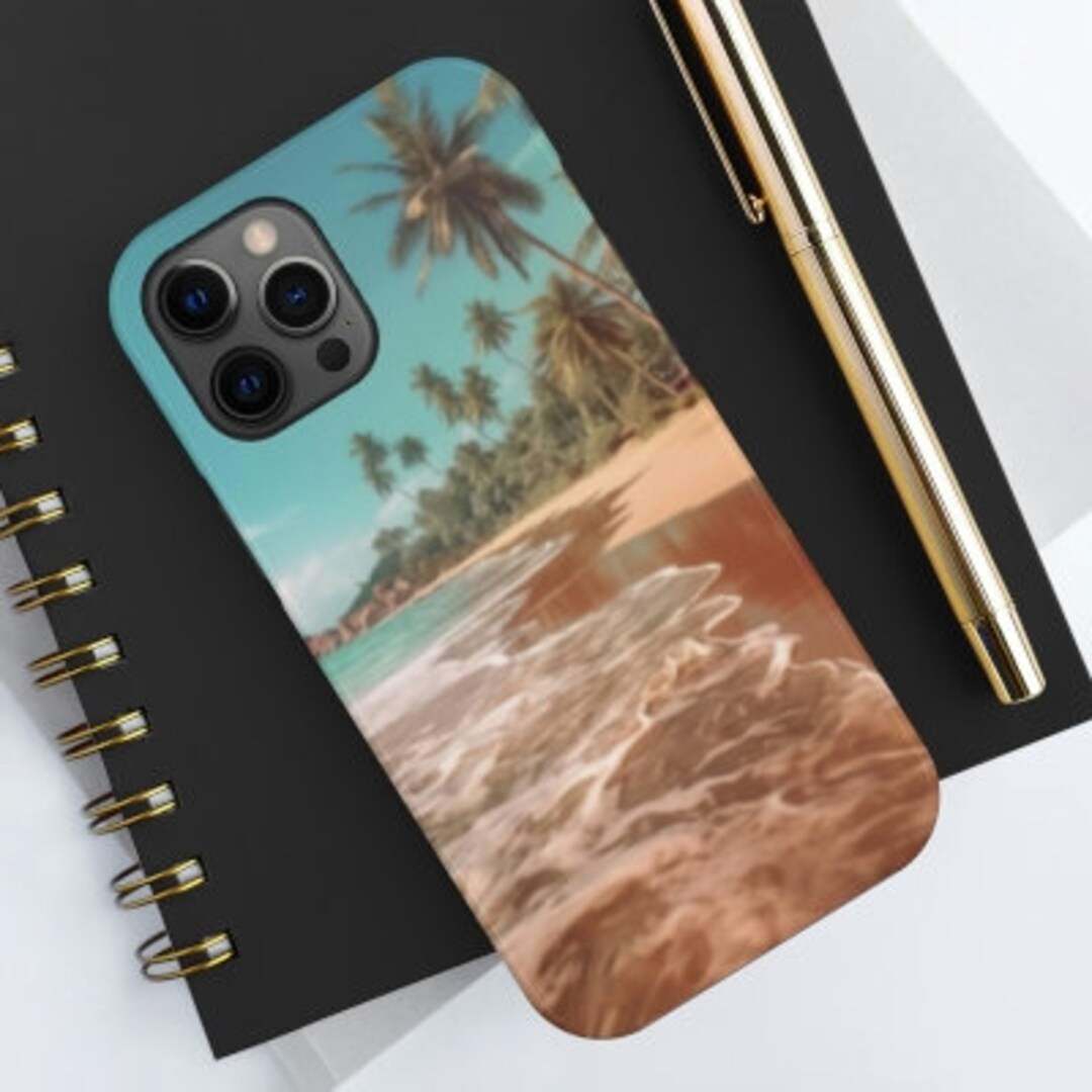 Sandy Beach, Palm Tree Phone Case, Sunset Phone Case ,phone Case, 12 ...