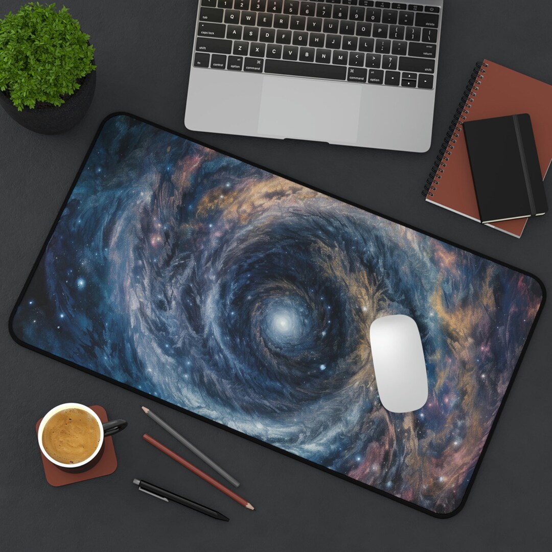 Space Desk Mat, Space Galaxy Desk Mat, Extend Gaming Mouse Pad, Desk ...