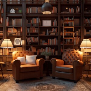 Zoom/teams Background Bookshelf Library Filled With Books - Etsy