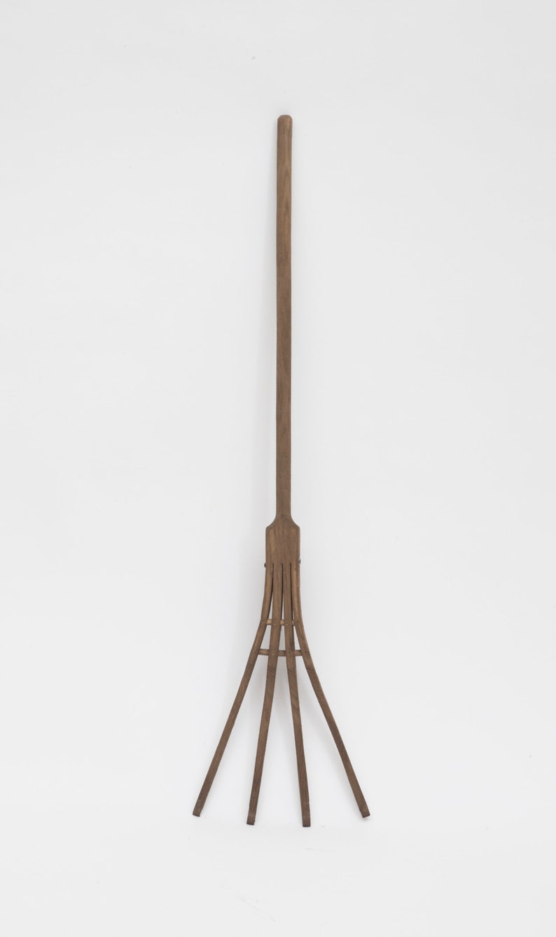 Decorative Antique Amish Hay Rake/pitchfork, Handmade, Hand Bends, Ash ...