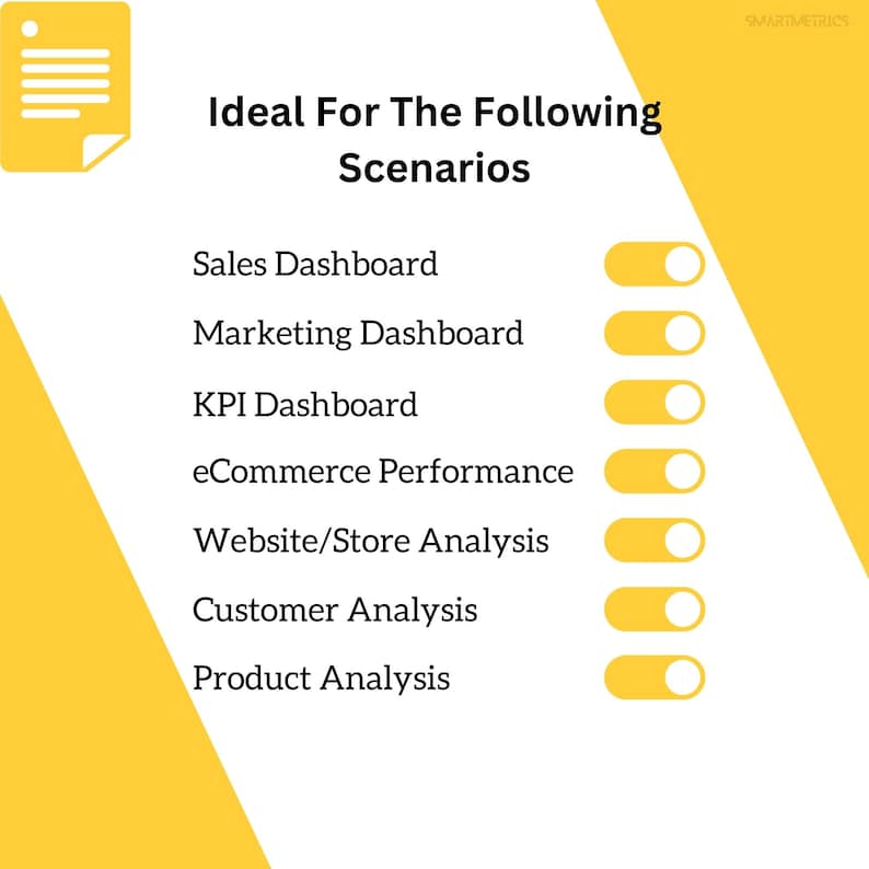 Power BI Dashboard Template, Sales Dashboard Templates for Data ...